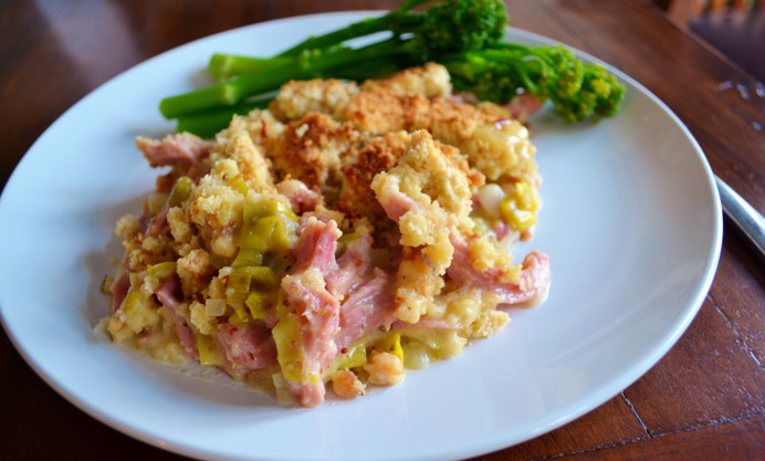 Gammon and Leek Crumble Recipe - Great British Chefs