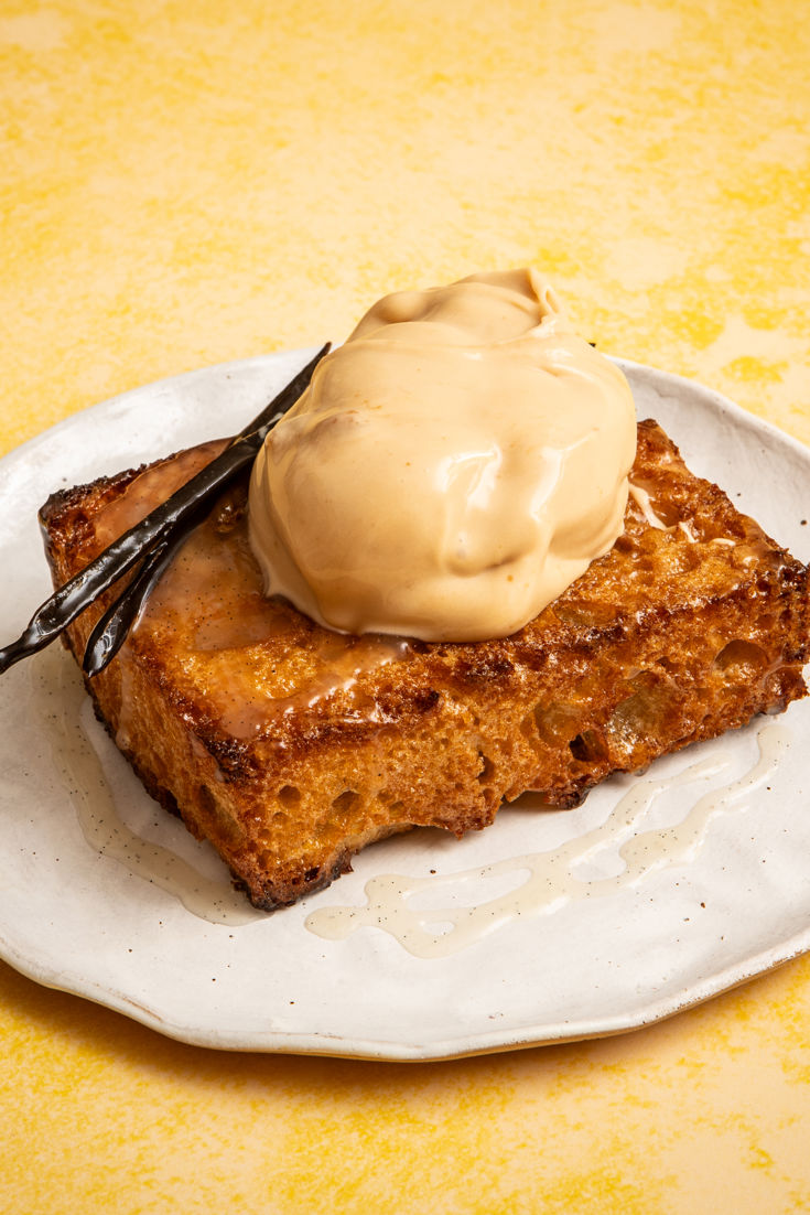 Brown Sugar Toast with Salted Dulce de Leche Ice Cream - Great British ...