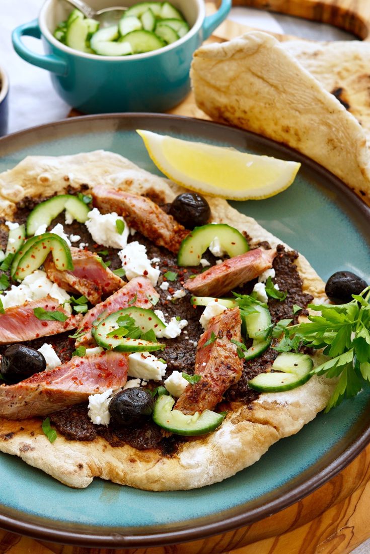 Lamb Flatbreads Recipe with Olive Tapenade - Great British Chefs