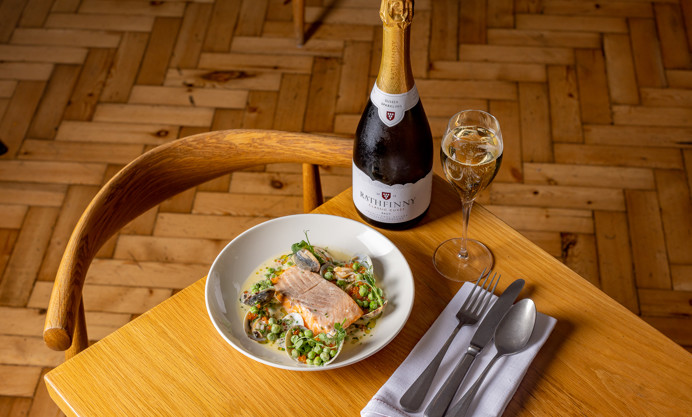 Fillet of Chalk Stream Trout with Clams, Peas and Crème Fraîche Recipe ...