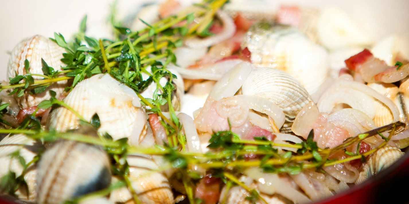 Cockles Recipe With Shallots, Pancetta & Basil - Great British Chefs