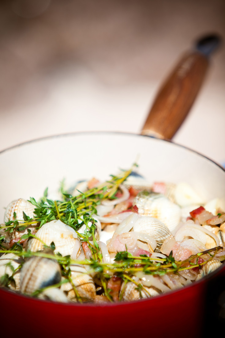 Cockles Recipe With Shallots, Pancetta & Basil - Great British Chefs