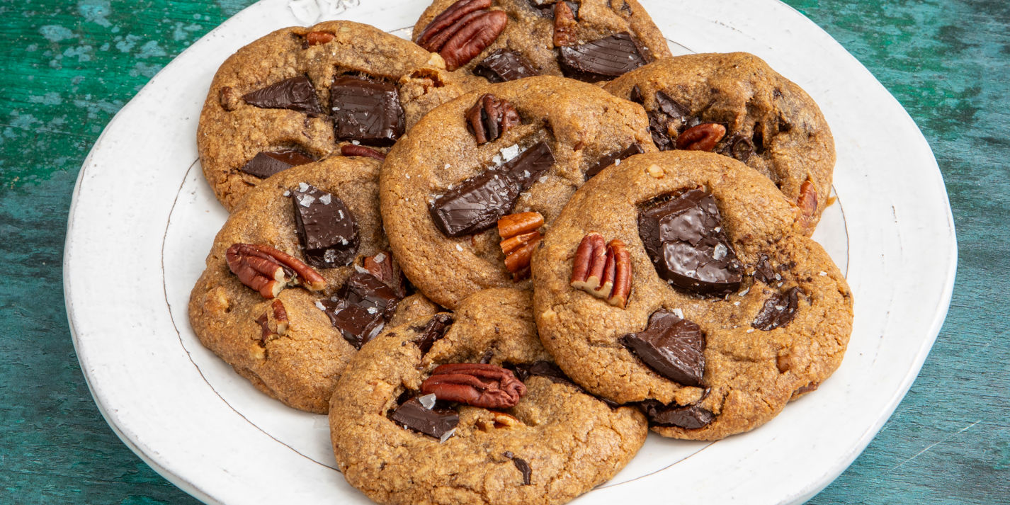 Rye and Pecan Chocolate Chip Cookies Recipe - Great British Chefs