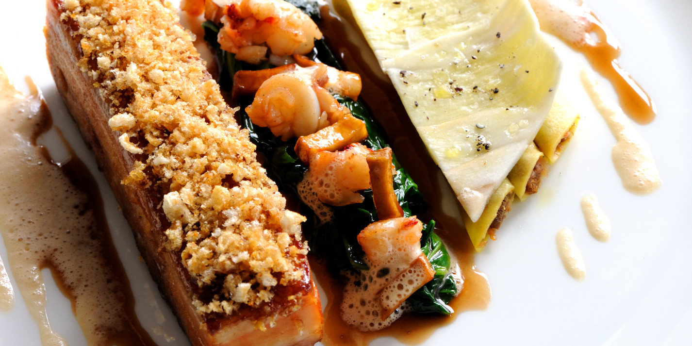 Pork Belly Recipe With Lobster & Cep Cannelloni - Great British Chefs