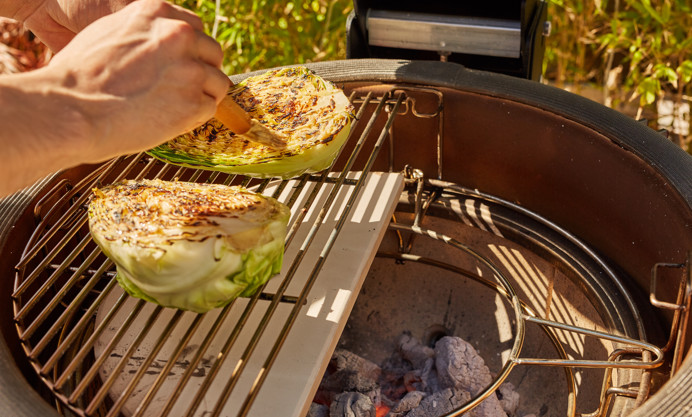 Barbecued Cabbage Recipe with Miso Butter - Great British Chefs