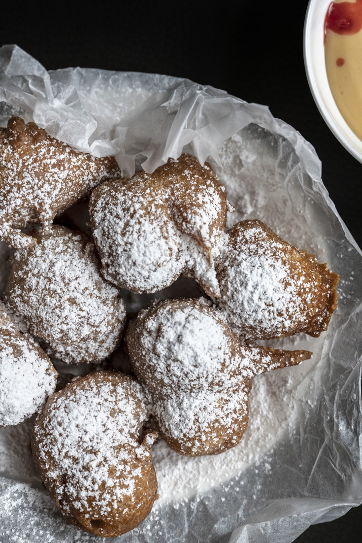 Beignets with Custard and Berries Recipe - Great British Chefs