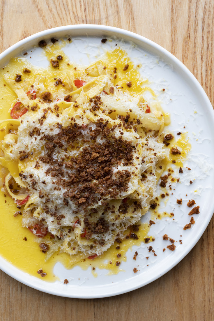 Tagliatelle with Confit Fennel and Egg Yolk Recipe - Great British Chefs