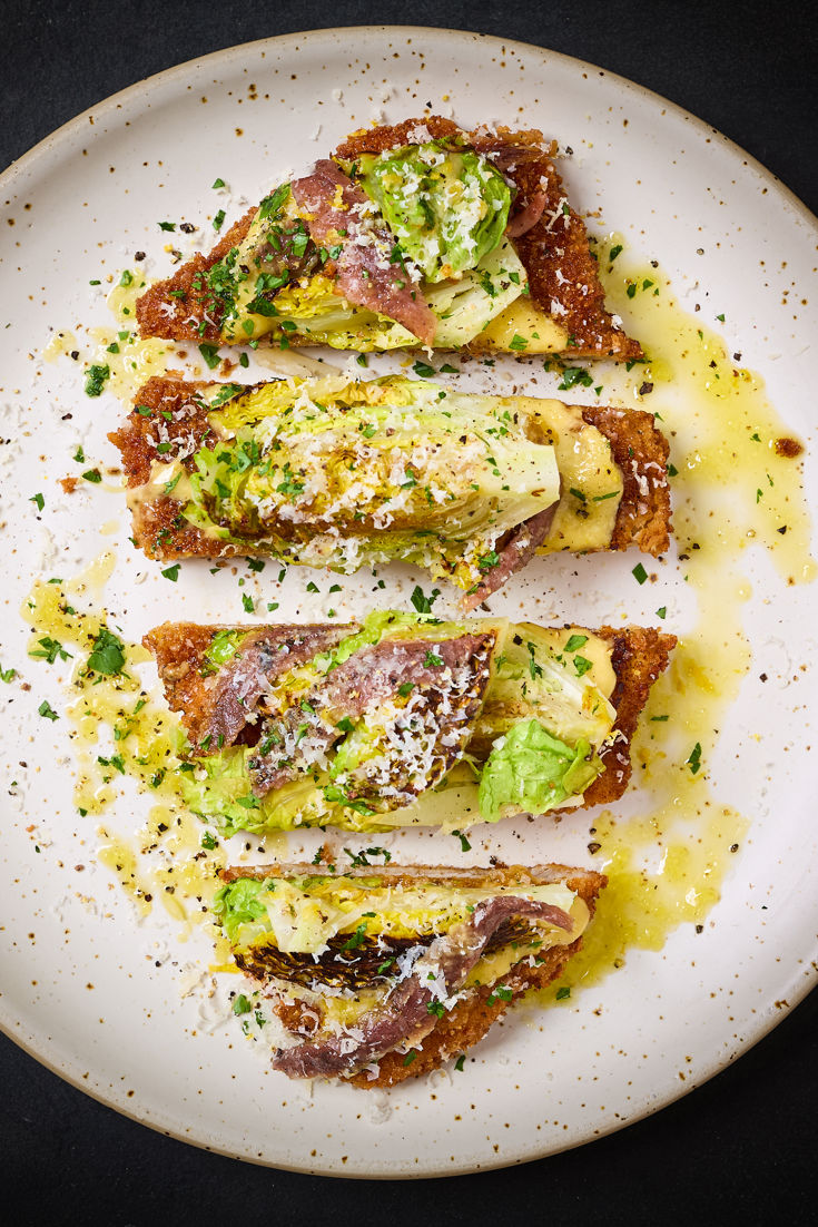 Pork Caesar Schnitzel Recipe - Great British Chefs