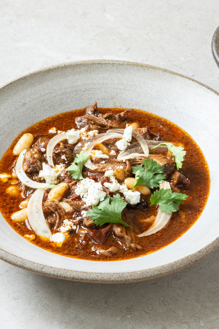 Short Rib Chilli Con Carne with Beer Pickled Onions Recipe - Great ...