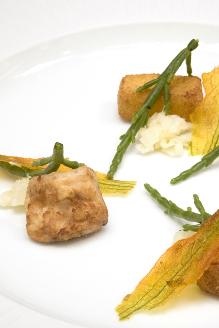 Deep-Fried Calf Brain Recipe with Lemon Kimchi - Great Italian Chefs
