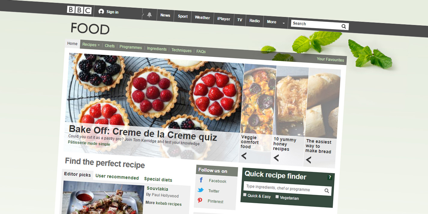 BBC Food to Archive 11,000 Recipes - Great British Chefs