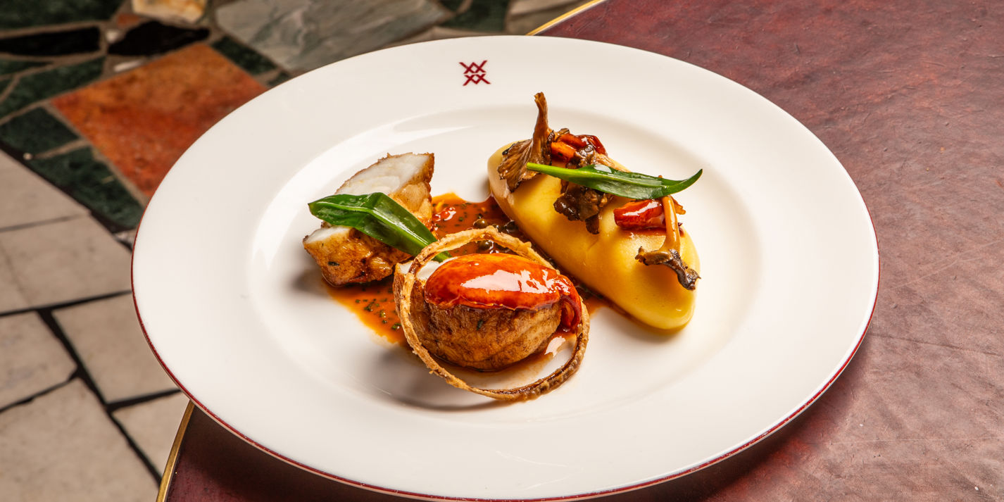 Cornish Monkfish, Mashed Potato and Lobster Peppercorn Sauce Recipe ...