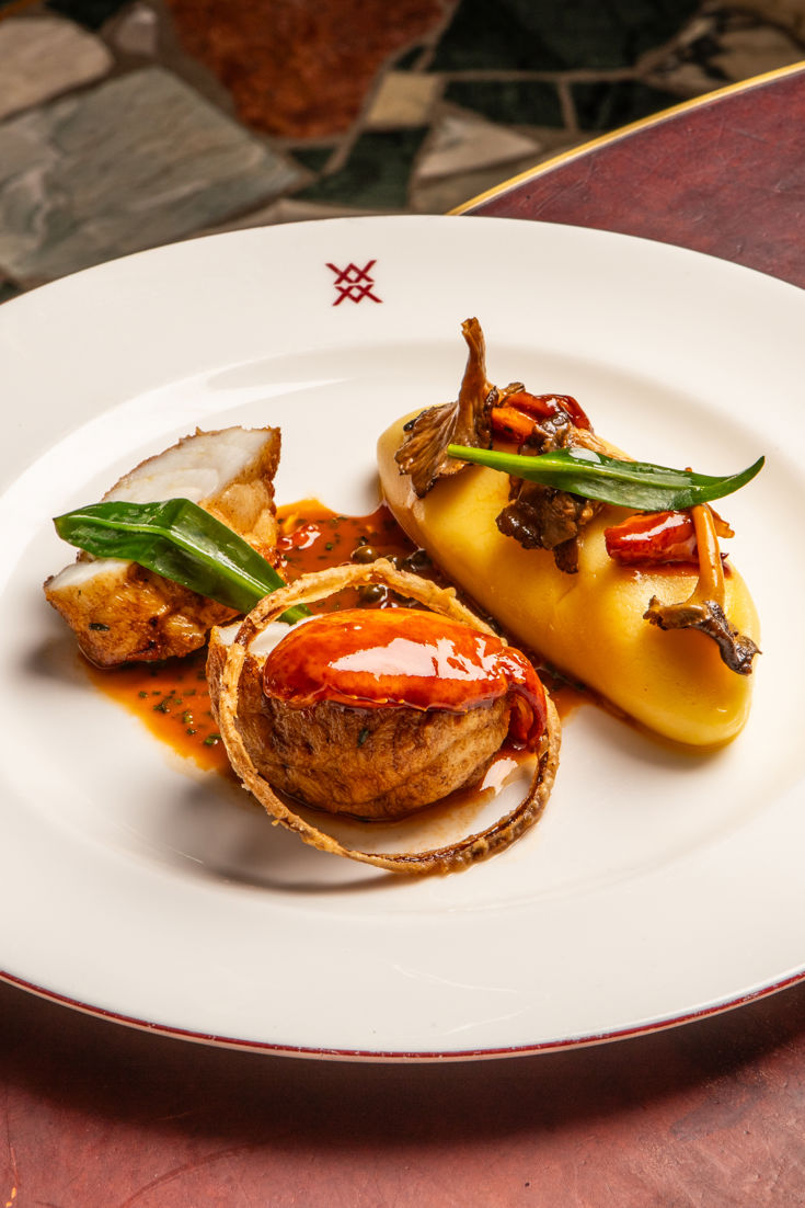 Cornish Monkfish, Mashed Potato and Lobster Peppercorn Sauce Recipe ...