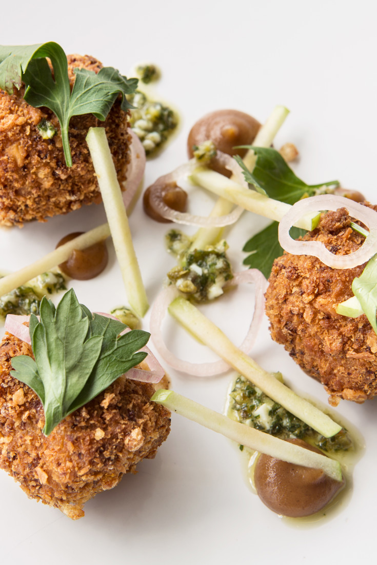 Crispy Pig's Head with Apple Recipe - Great British Chefs