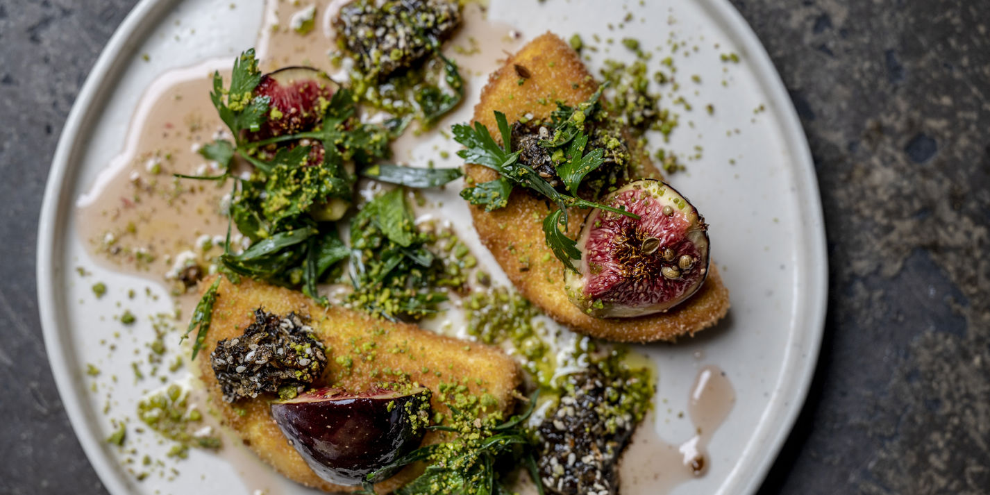 Crispy Feta with Figs Recipe - Great British Chefs