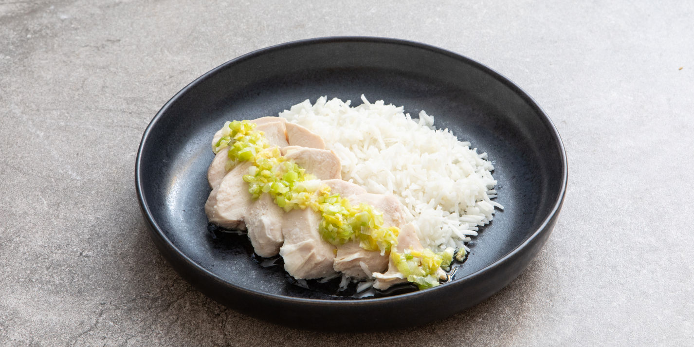 Poached Chicken Breast with Spring Onion and Ginger Sauce Recipe ...
