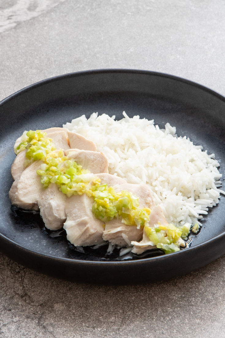 Poached Chicken Breast with Spring Onion and Ginger Sauce Recipe ...