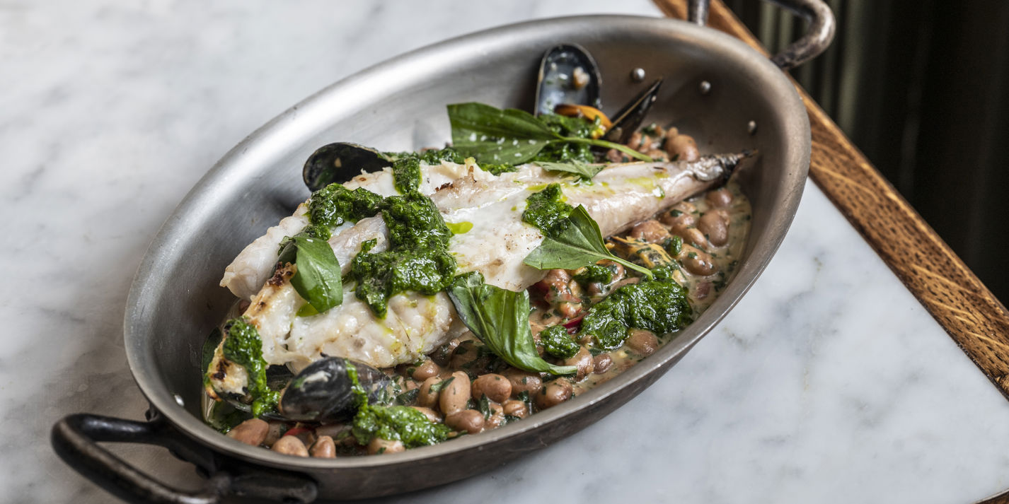 Grilled Monkfish Tail, Borlotti, Mussels, Chilli and Gremolata Recipe ...