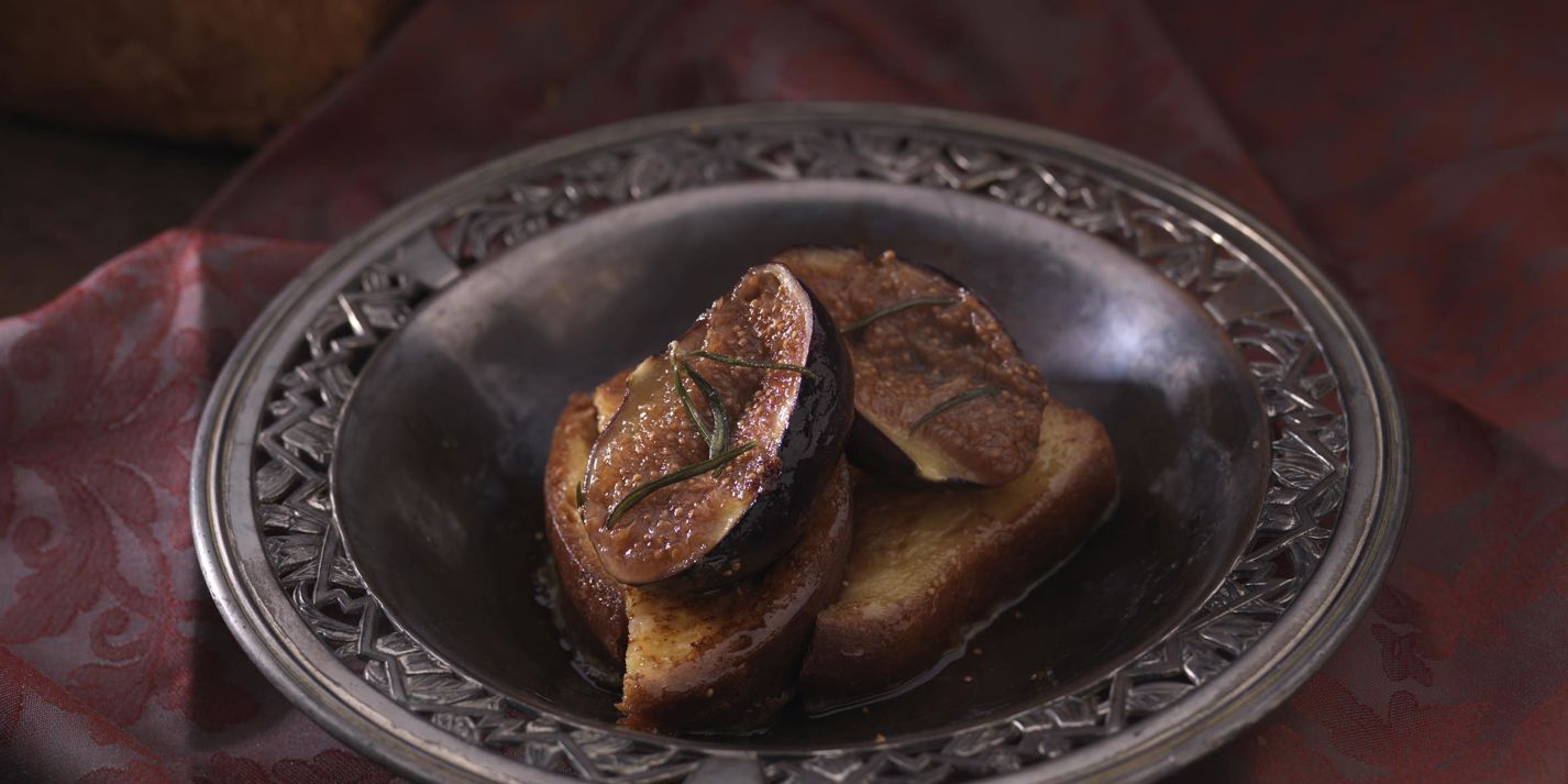 Roasted Figs Recipe With Spiced Bread - Great British Chefs