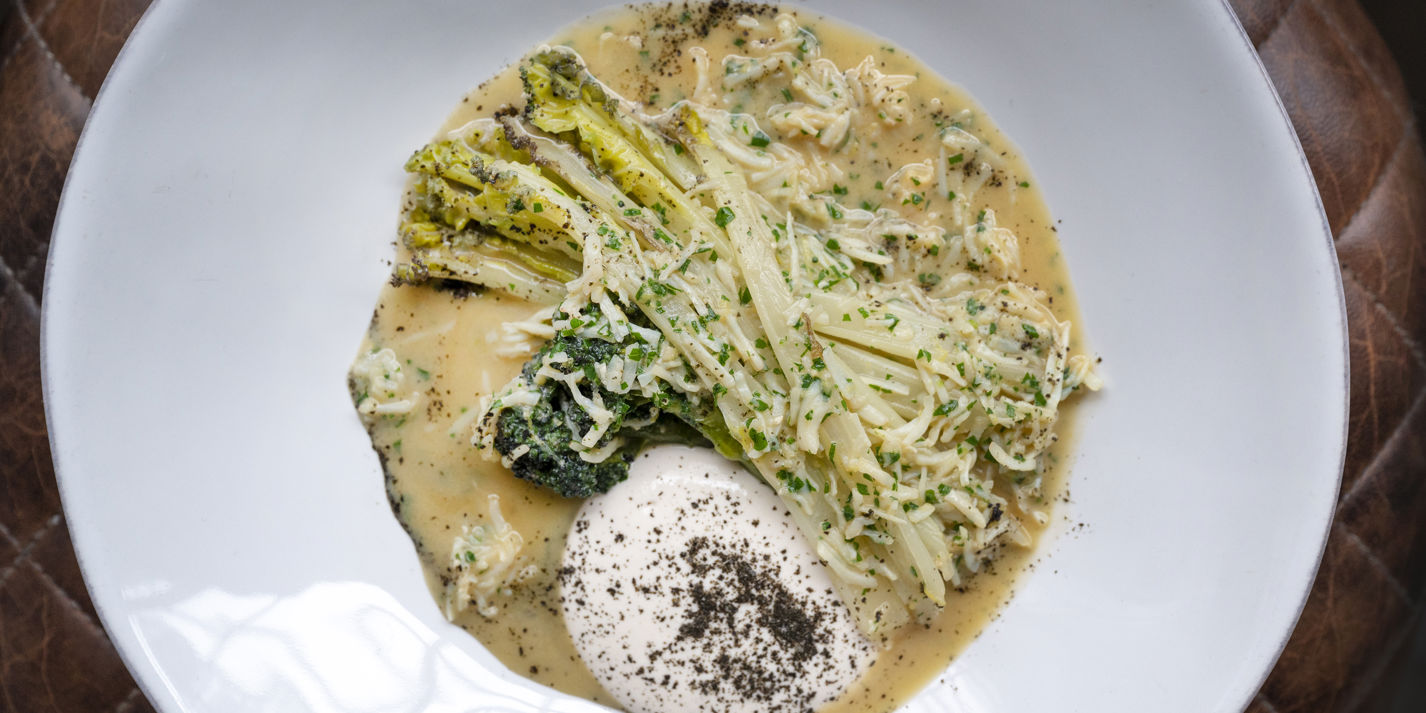 Sea Kale, Sprouting Broccoli and Crab Recipe - Great British Chefs