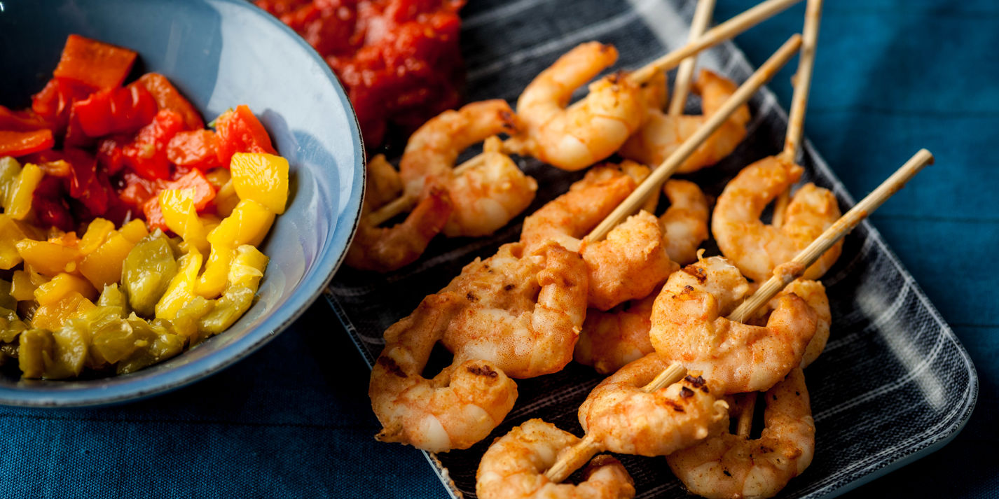 Prawn Skewers Recipe - Great British Chefs