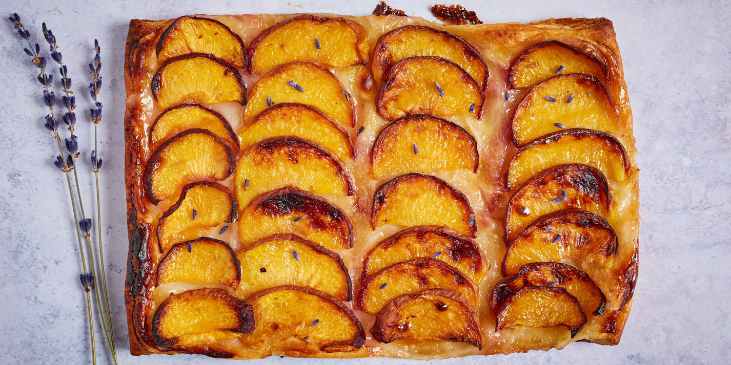 Peach and Lavender Tart Recipe - Great British Chefs