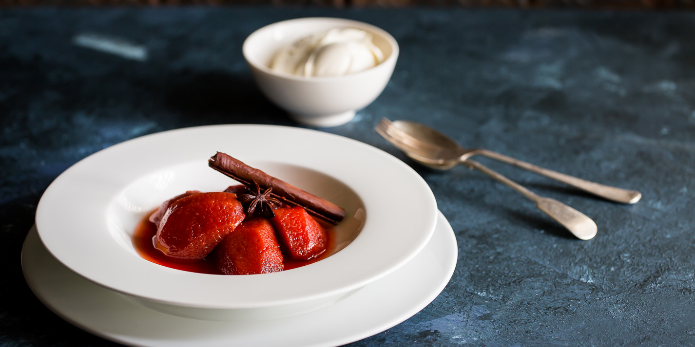 Spiced Poached Quince Recipe - Great British Chefs