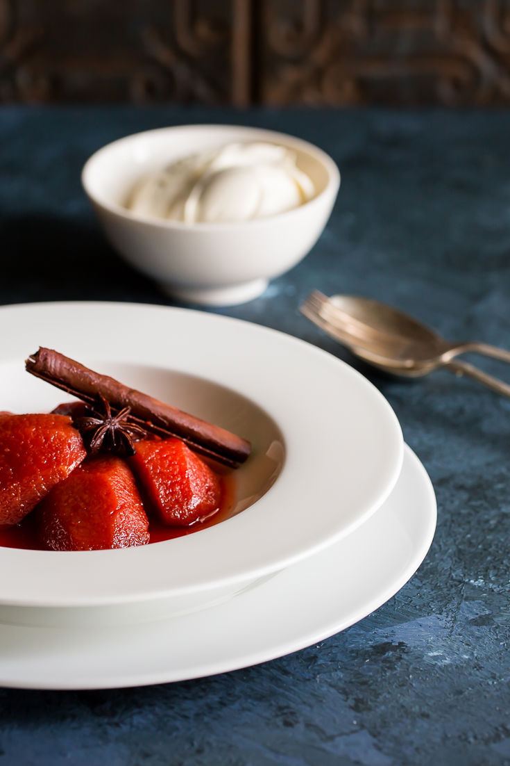 Spiced Poached Quince Recipe - Great British Chefs