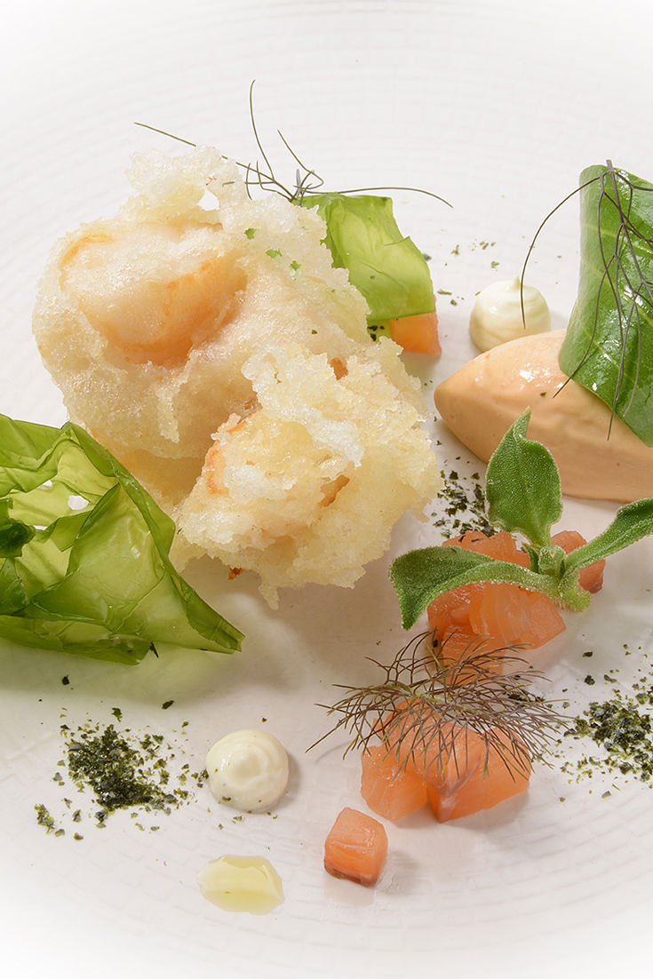 Orkney Scallop, Salmon Belly, Sea Vegetables Recipe - Great British Chefs