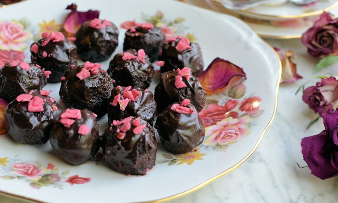 Rose scented chocolate truffles recipe - Great British Chefs
