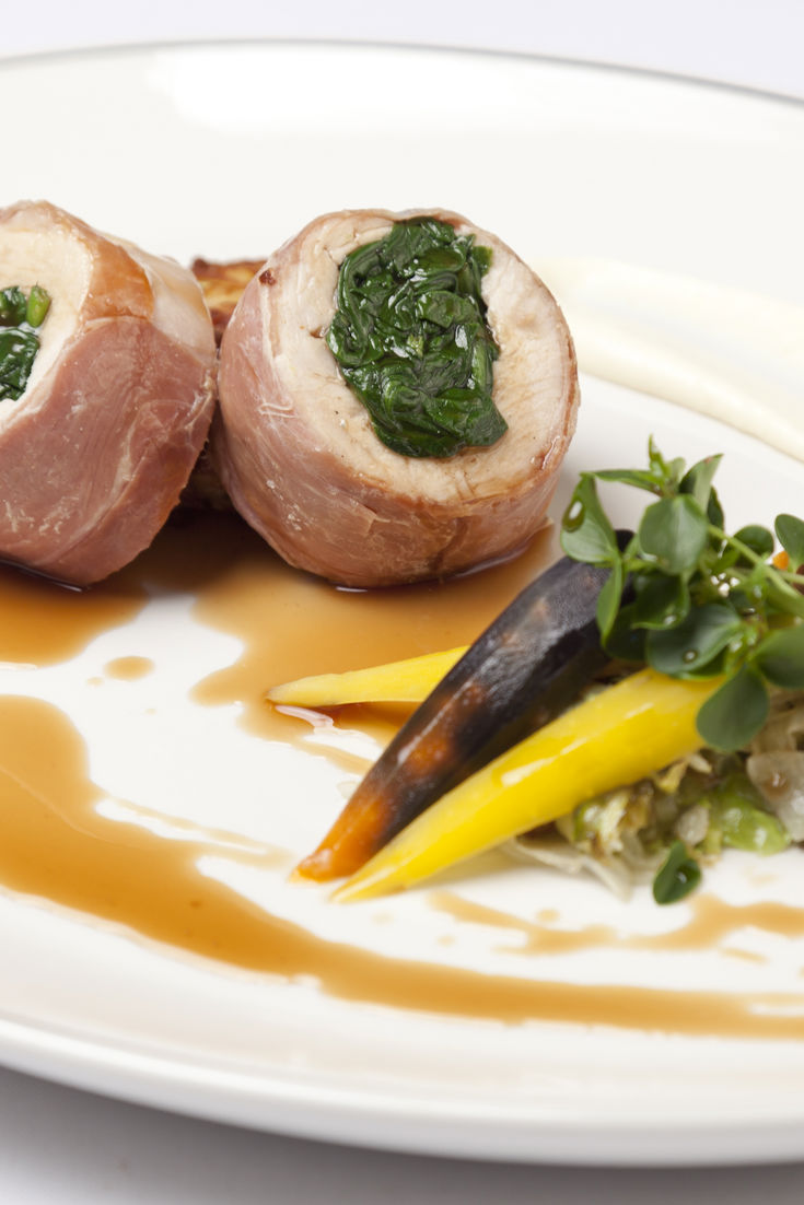 Turkey Ballotine With Spinach & Potato Rosti - Great British Chefs