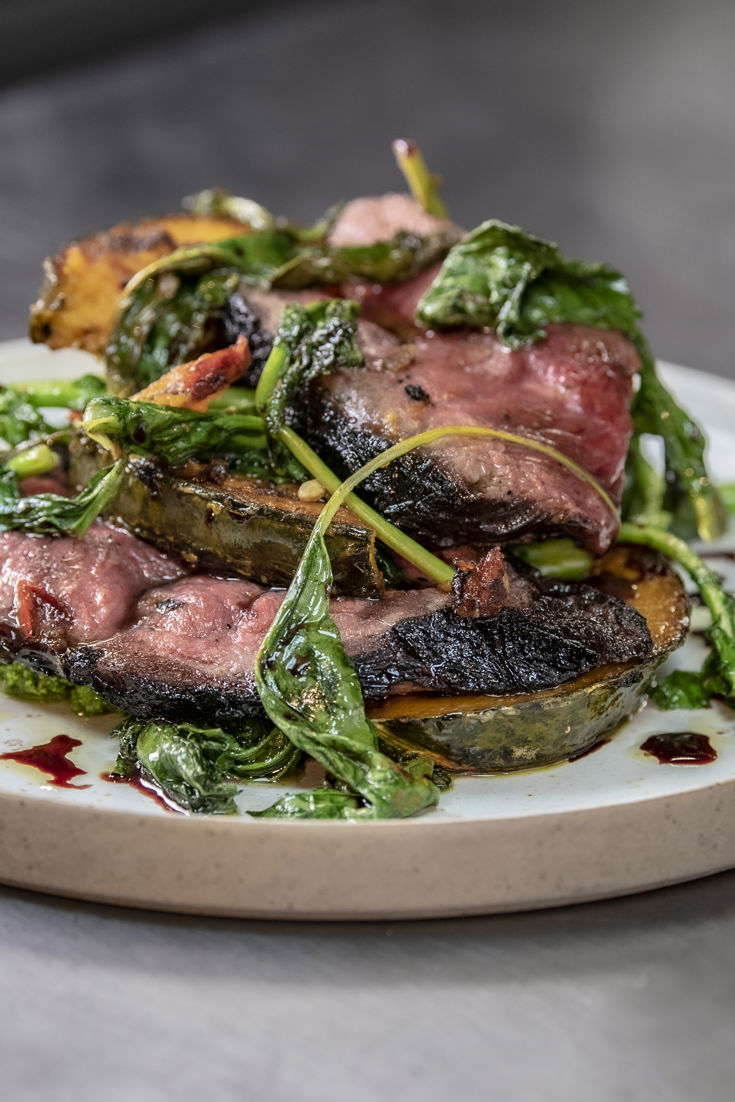 Bavette with Pumpkin and Cime Di Rapa Recipe - Great British Chefs