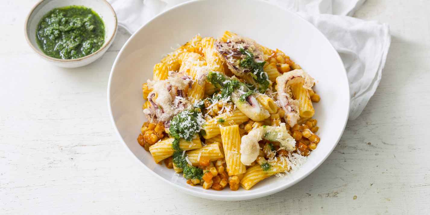 Cuttlefish Ragù Recipe with Tortiglioni - Great British Chefs