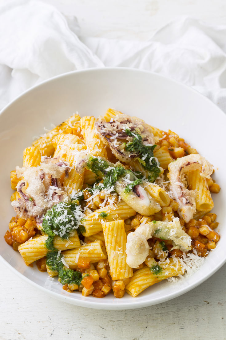 Cuttlefish Ragù Recipe with Tortiglioni - Great British Chefs