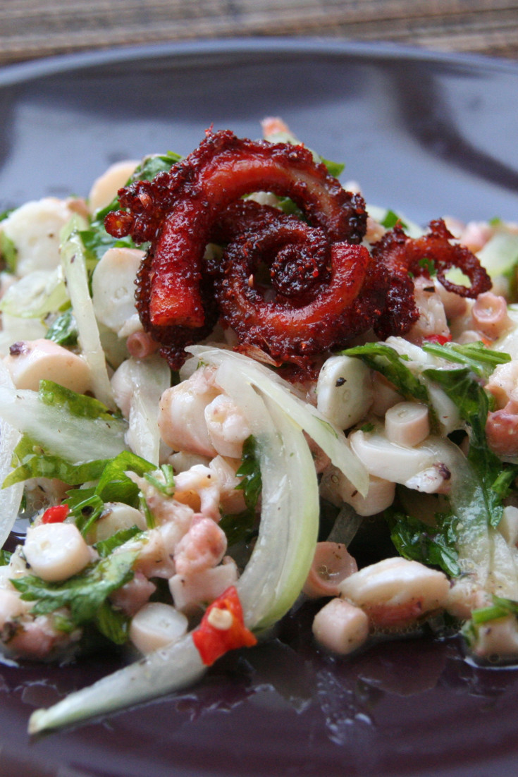 Fresh octopus salad - Great British Chefs