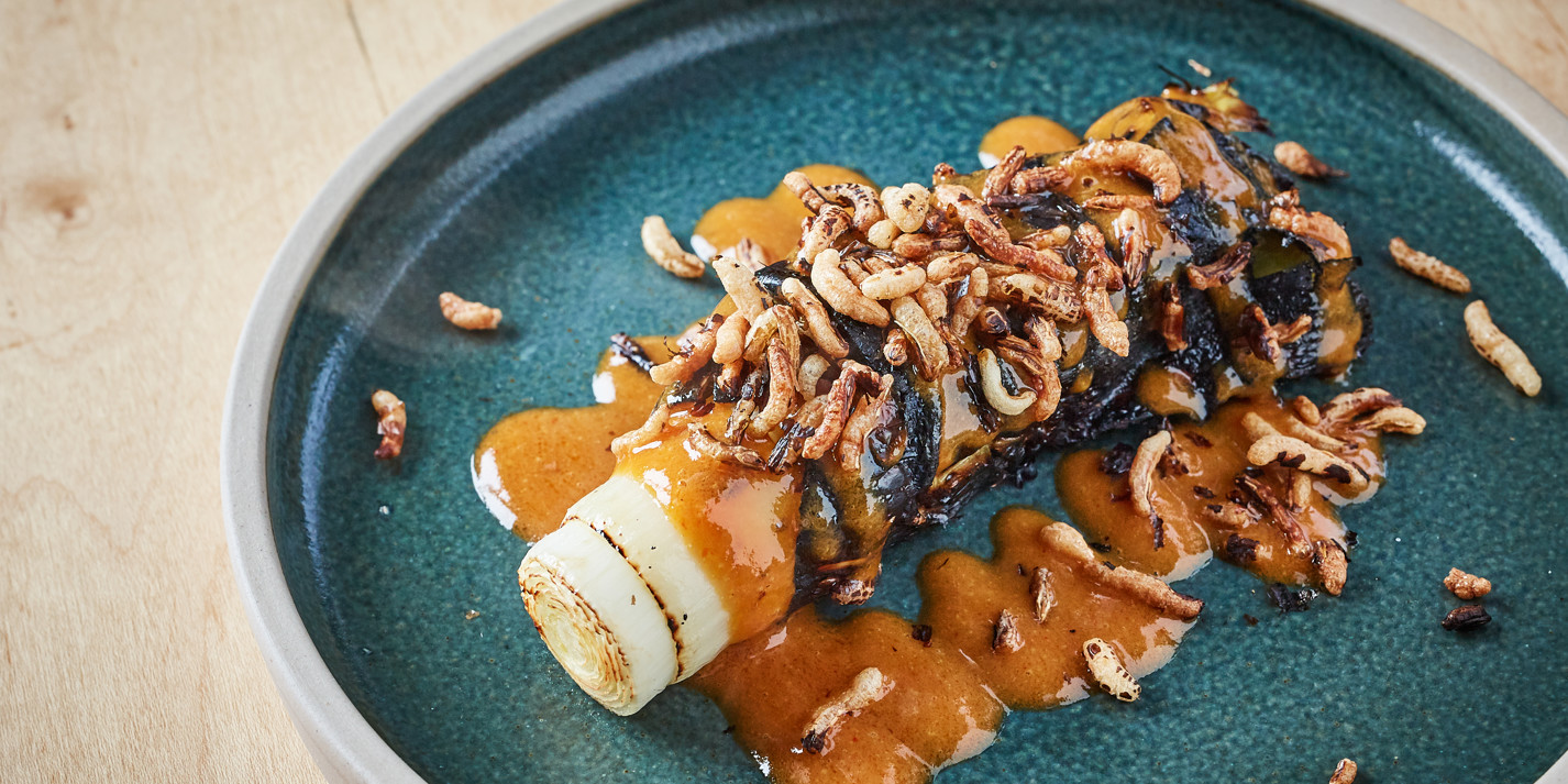 Charred Leeks in Sichuan Dressing Recipe - Great British Chefs
