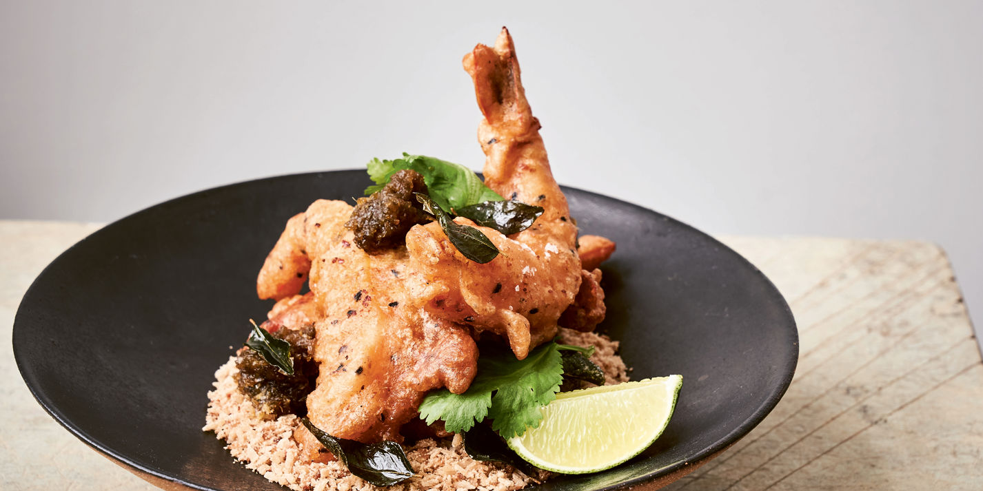 Prawns with Coconut Chutney and Green Chilli Jam - Great British Chefs