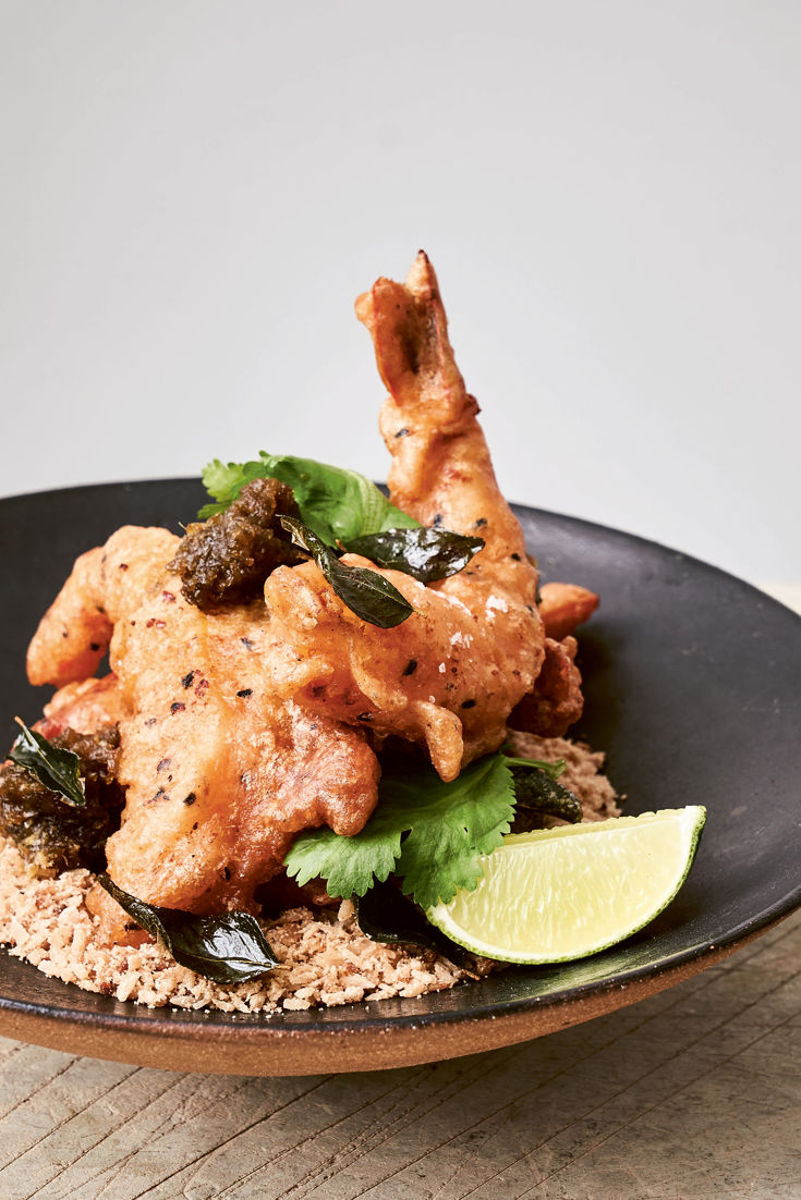 Prawns with Coconut Chutney and Green Chilli Jam - Great British Chefs
