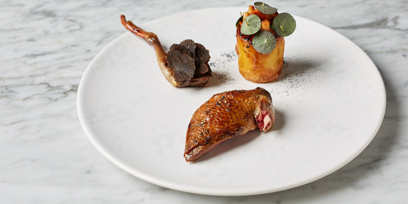 Pigeon with Crispy Potato, Girolles and Truffle Recipe - Great British ...