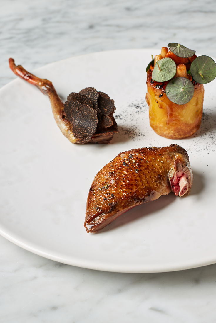 Pigeon with Crispy Potato, Girolles and Truffle Recipe - Great British ...