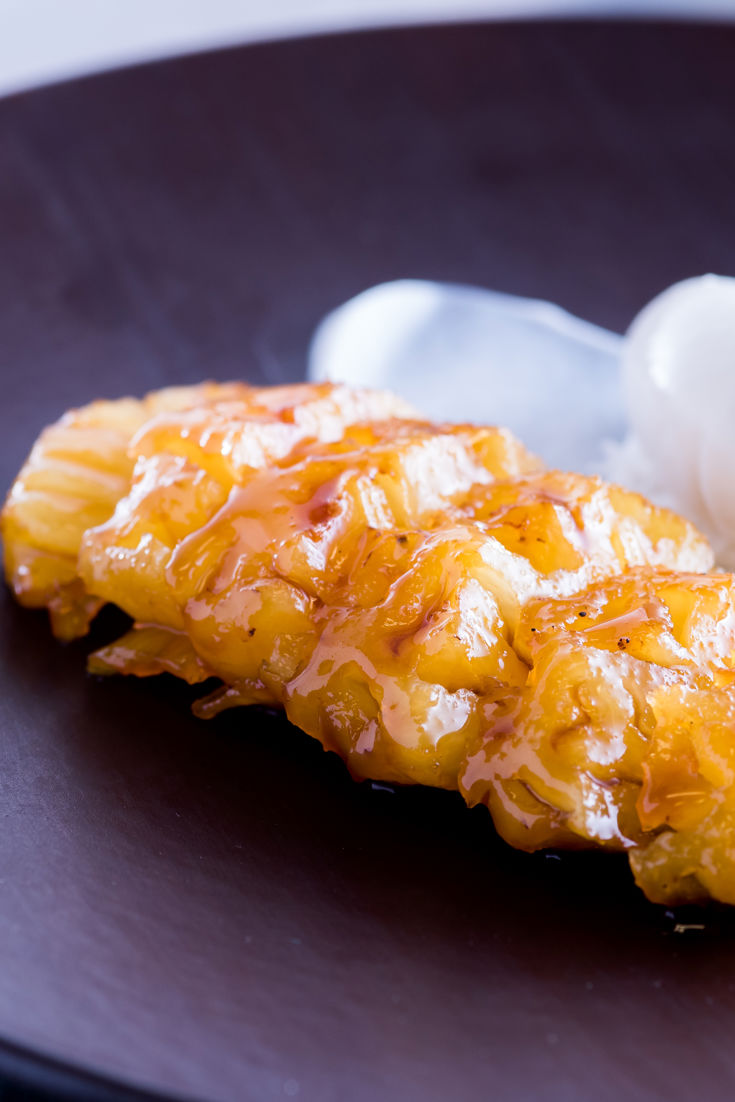Rum-Poached Pineapple Recipe - Great British Chefs