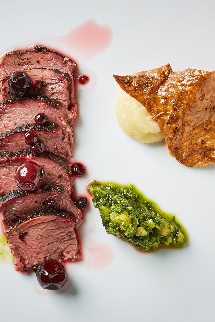 Smoked Hare Loin with Pickled Berries Recipe - Great British Chefs