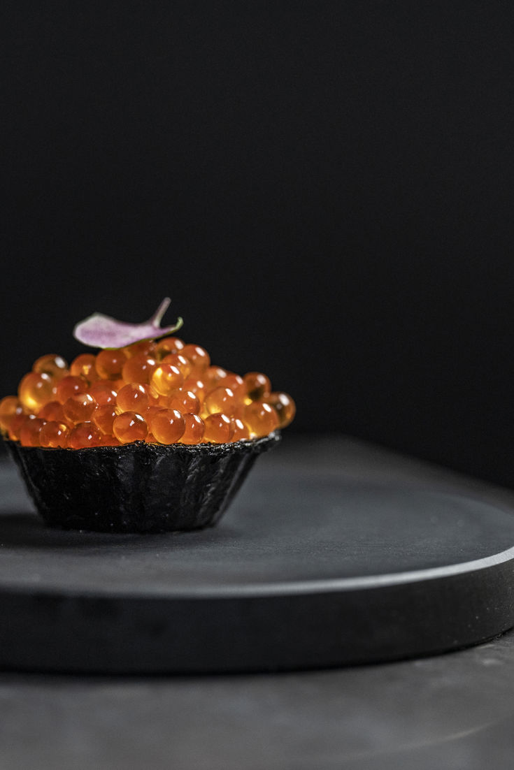 Scallop, Nori and Trout Roe Tartlets Recipe - Great British Chefs