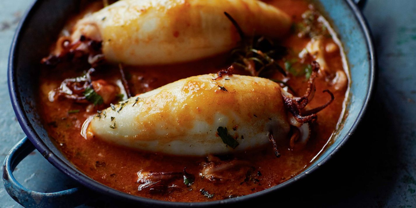Stuffed Calamari Recipe - Great British Chefs