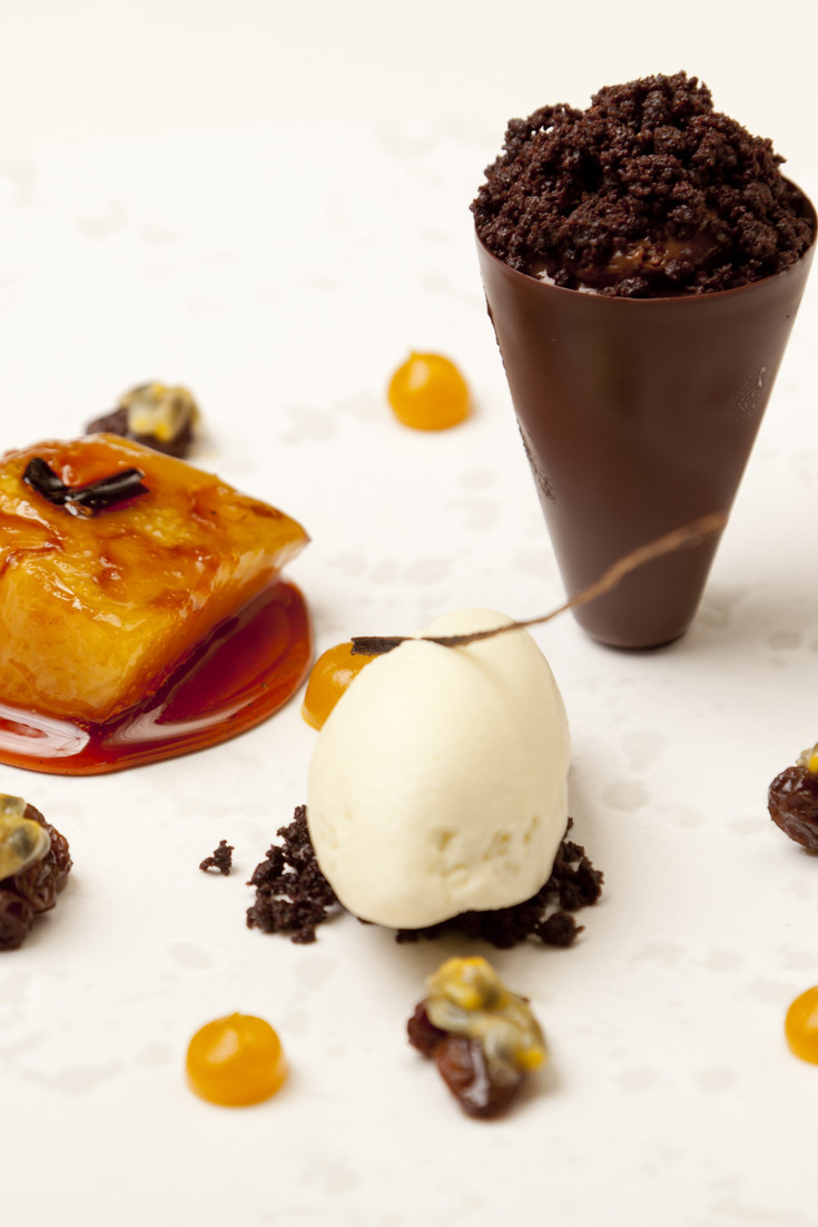 Poached Pineapple with Chocolate Recipe - Great British Chefs