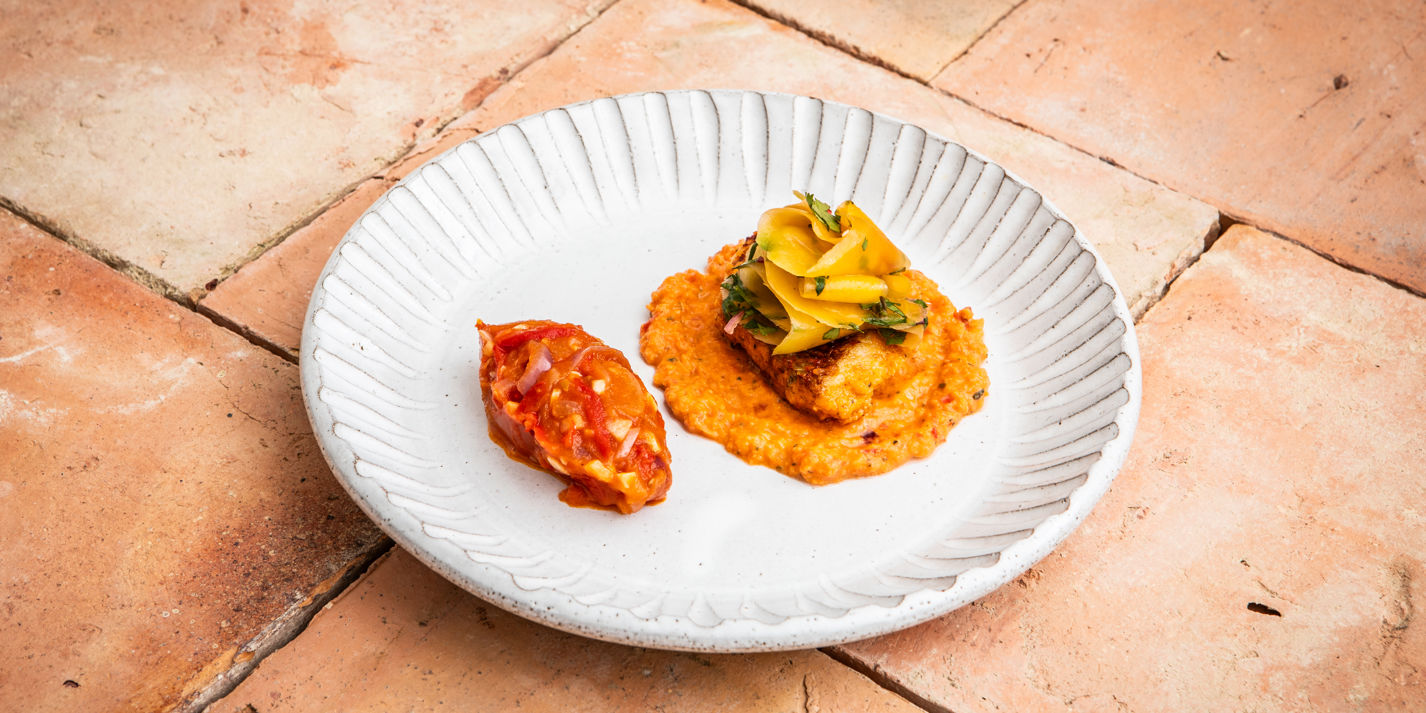 Grilled Red Snapper with Creole Sauce, Seychellois Pickled Mango and ...