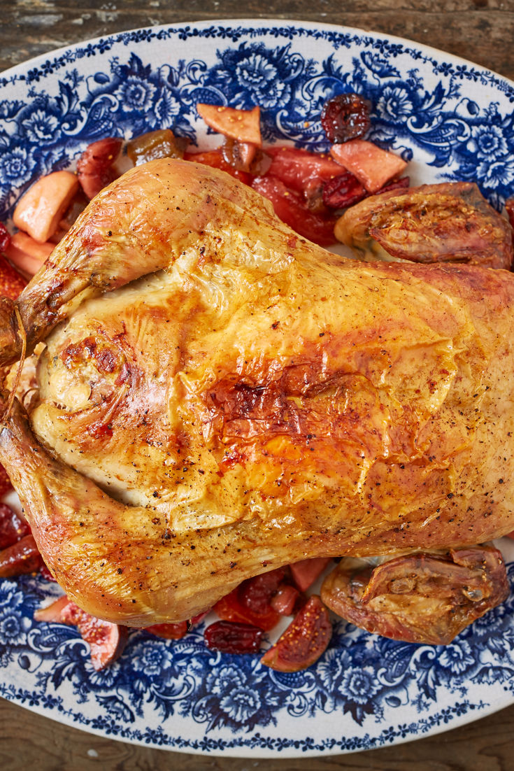 Roast Capon with Pork Stuffing Recipe - Great Italian Chefs