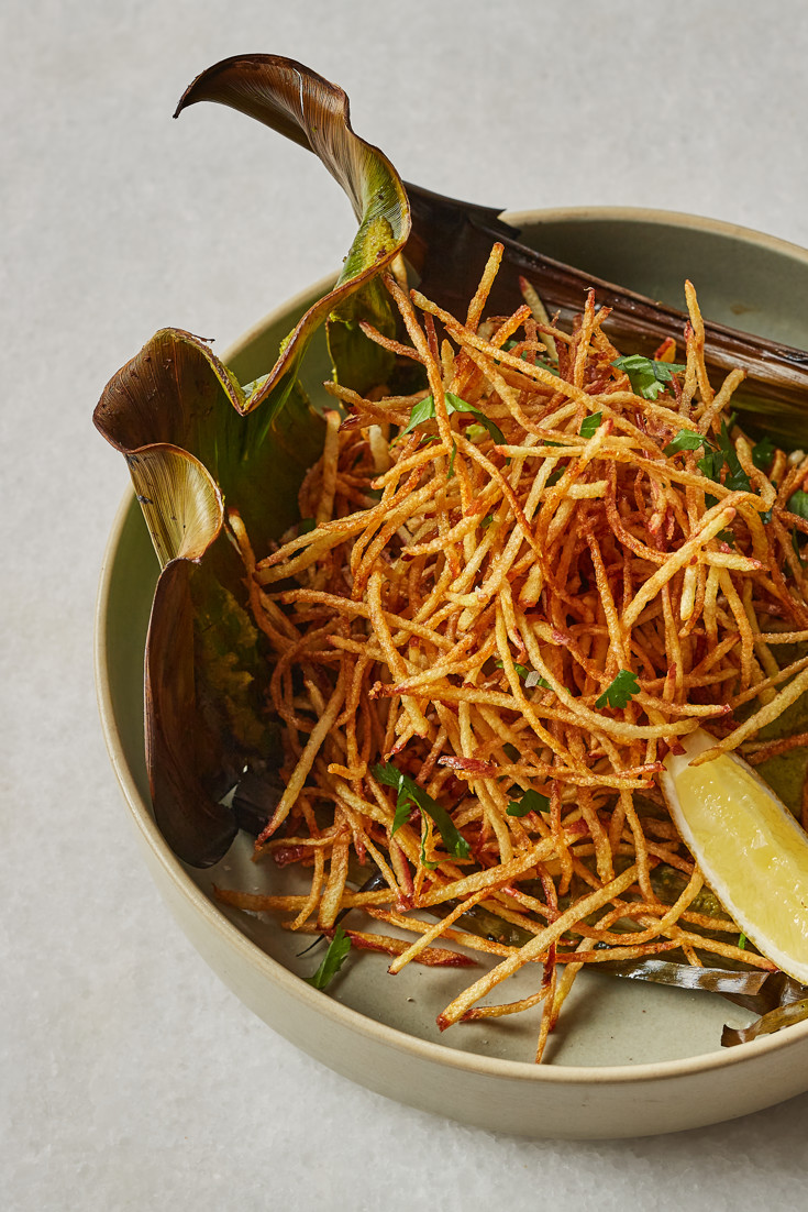 Banana Leaf Steamed Coconut Sea Bass Recipe - Great British Chefs