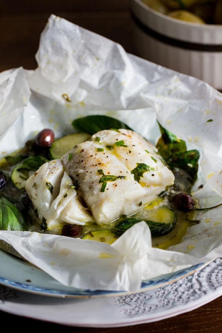 Skrei Cod en Papillote Recipe - Great British Chefs
