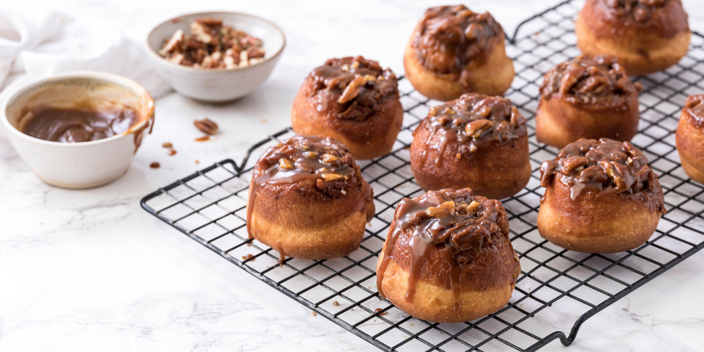 Sticky Pecan Bun Recipe - Great British Chefs